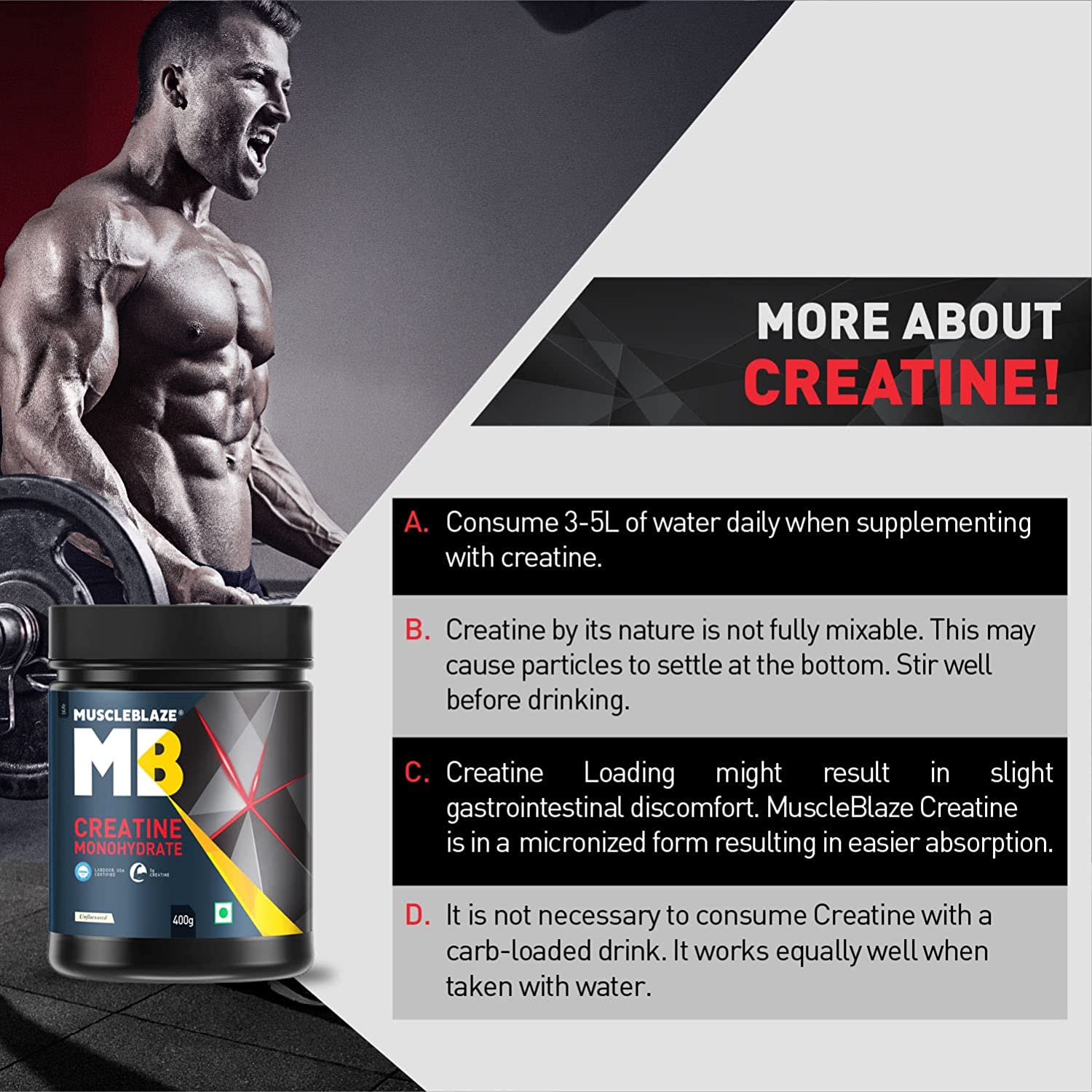 MuscleBlaze Creatine Monohydrate – 247 Nutrition