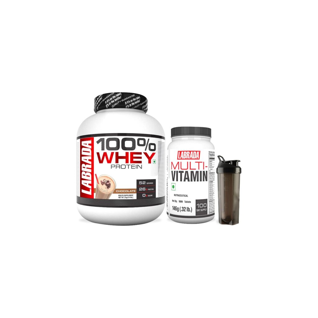 Labrada 100% Whey Protein + Multivitamin + Shaker – 247 Nutrition