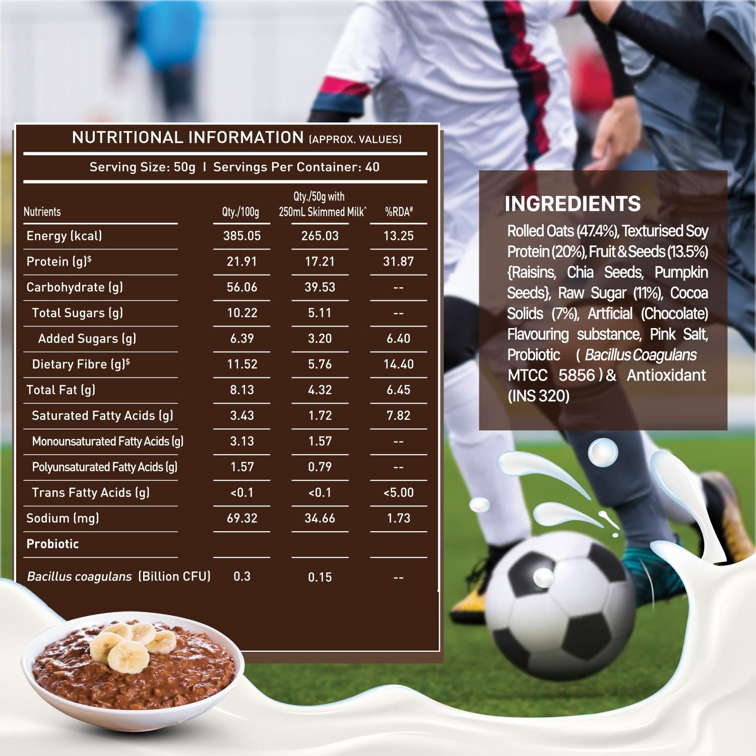 MuscleBlaze High Protein Oats with Added Probiotics – 247 Nutrition