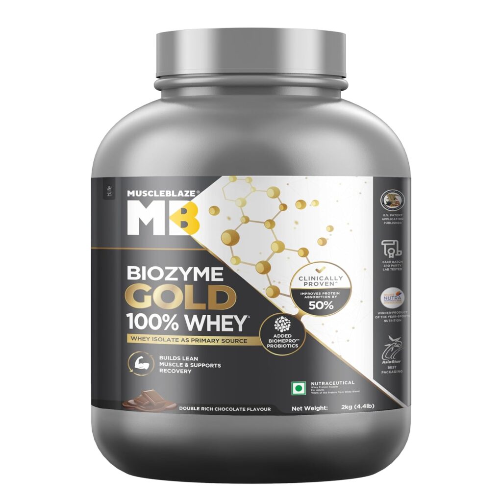 MuscleBlaze Biozyme Gold 100% Whey Protein – 247 Nutrition